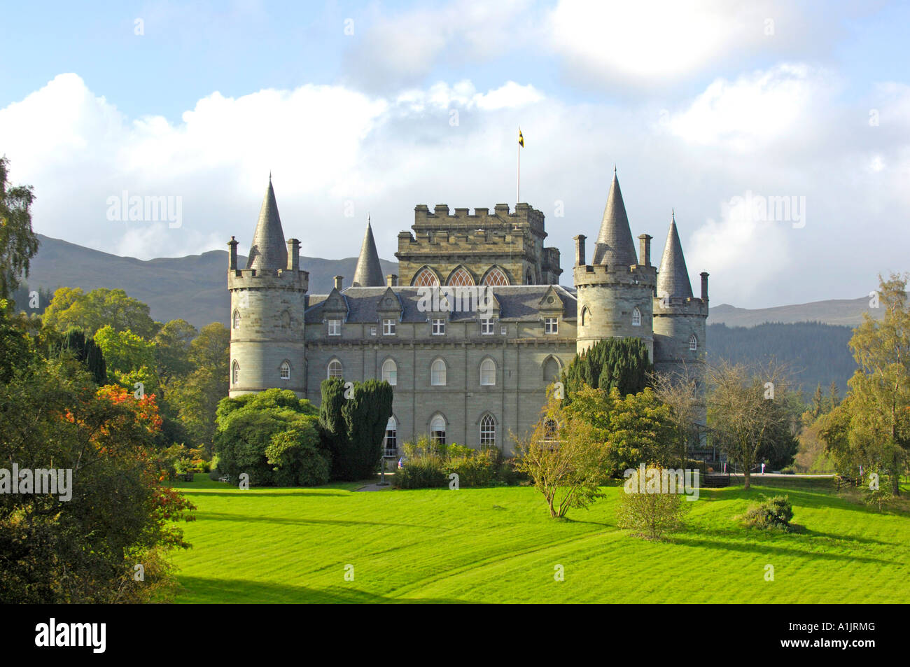 INVERARY CASTLE. Argyllshire Scotland Stock Photo - Alamy