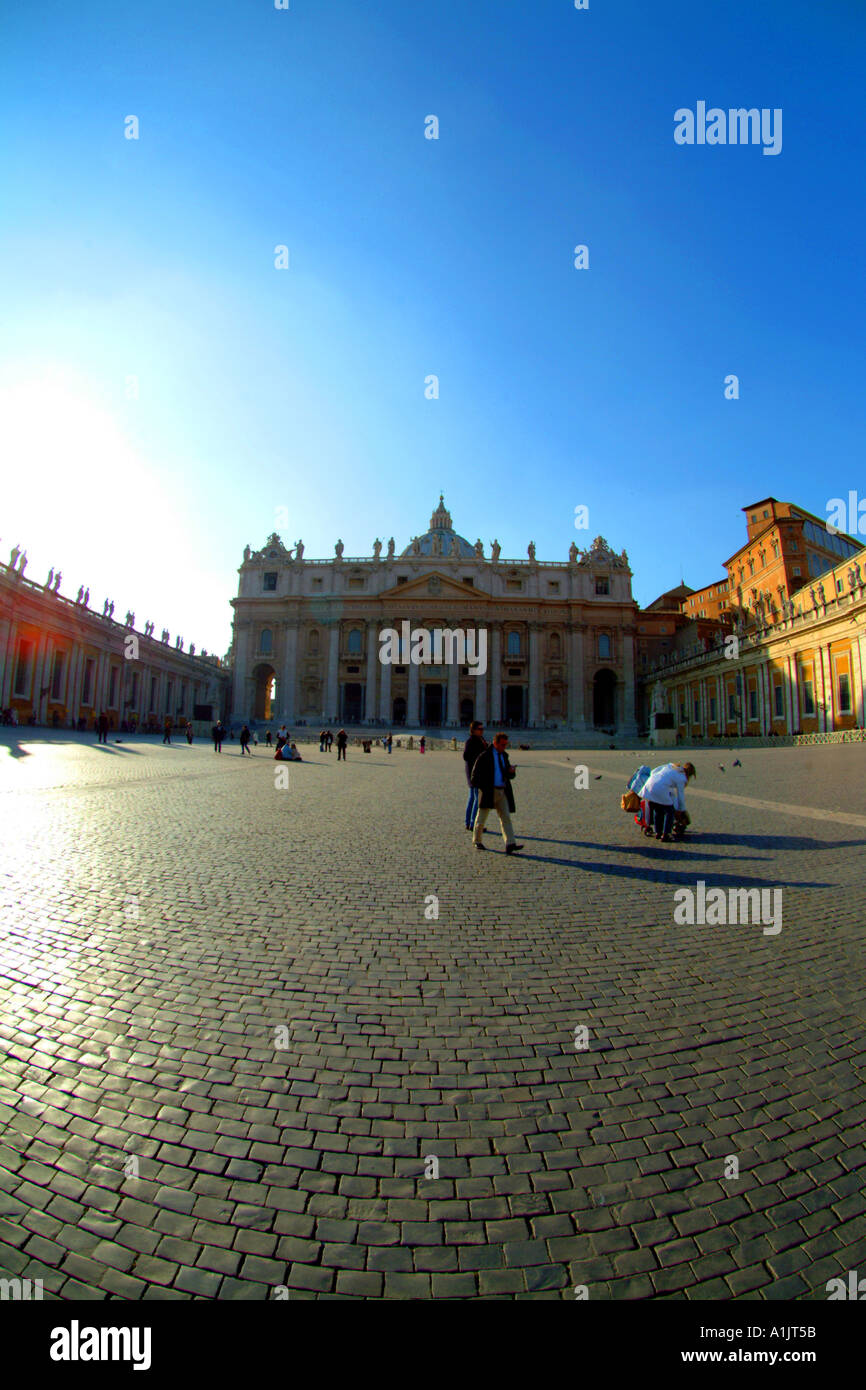 saint peters square piazza pio XII piazza san pietro vaticn city rome ...