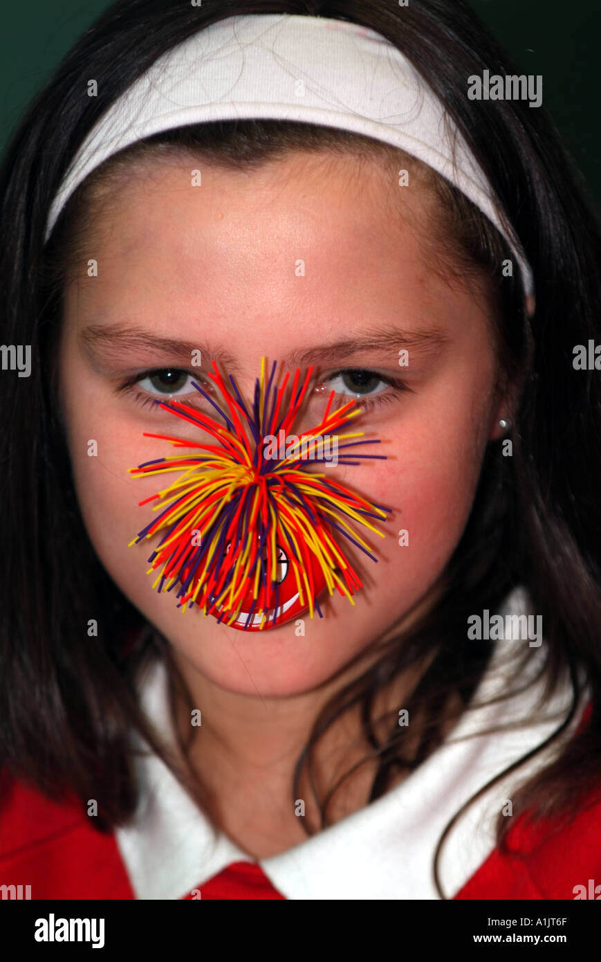red nose portrait Stock Photo - Alamy