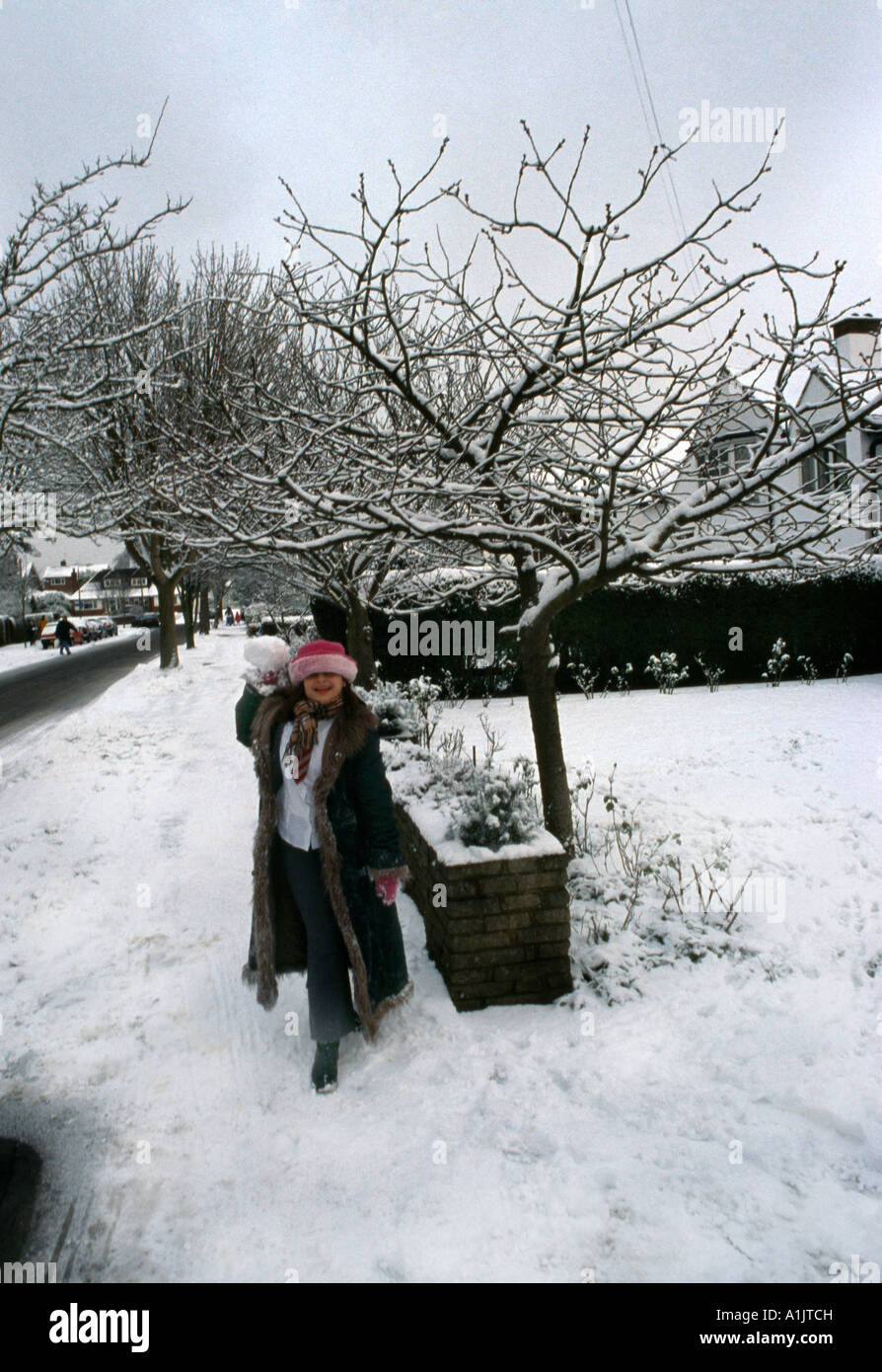 Child snowball hi-res stock photography and images - Alamy