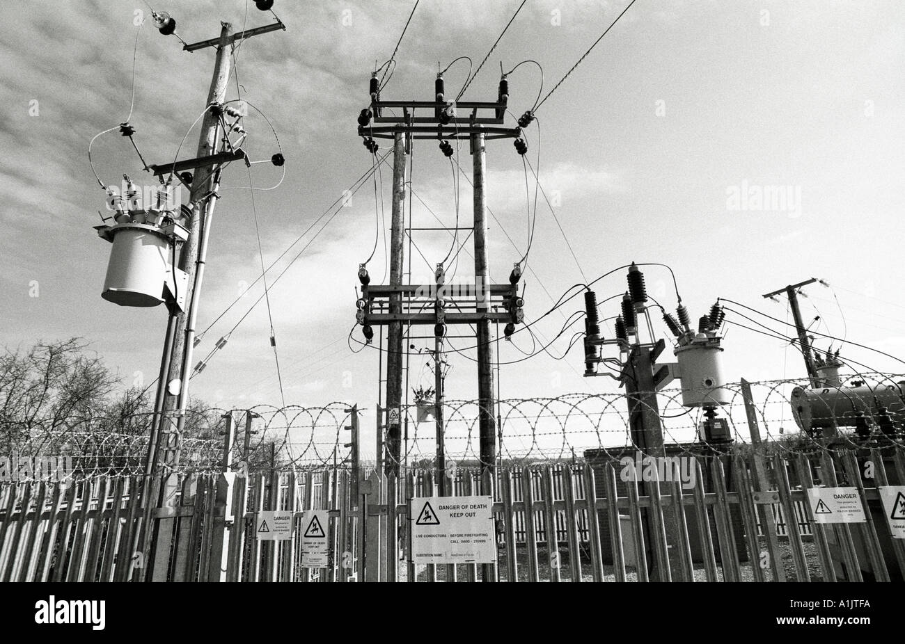 Electricity Sub Station Stock Photo - Alamy