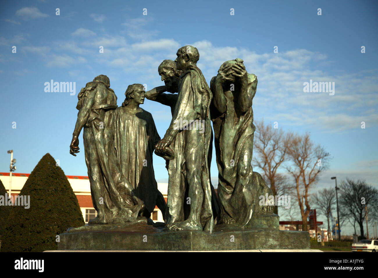 Calais France Sculpture of The Burghers Of Calais By Auguste Rodin 1895 ...