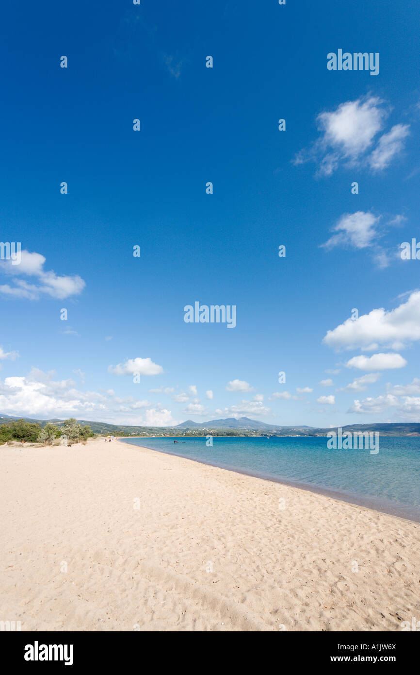 Golden Beach, Yialova, Messinia, Peloponnese, Greece Stock Photo - Alamy