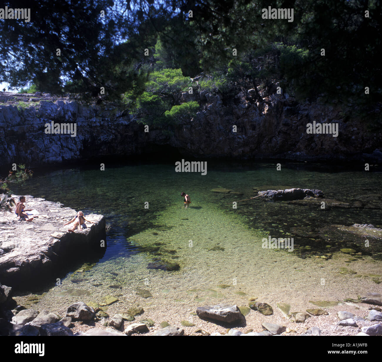 Island Of Lokrum Croatia Stock Photo - Alamy