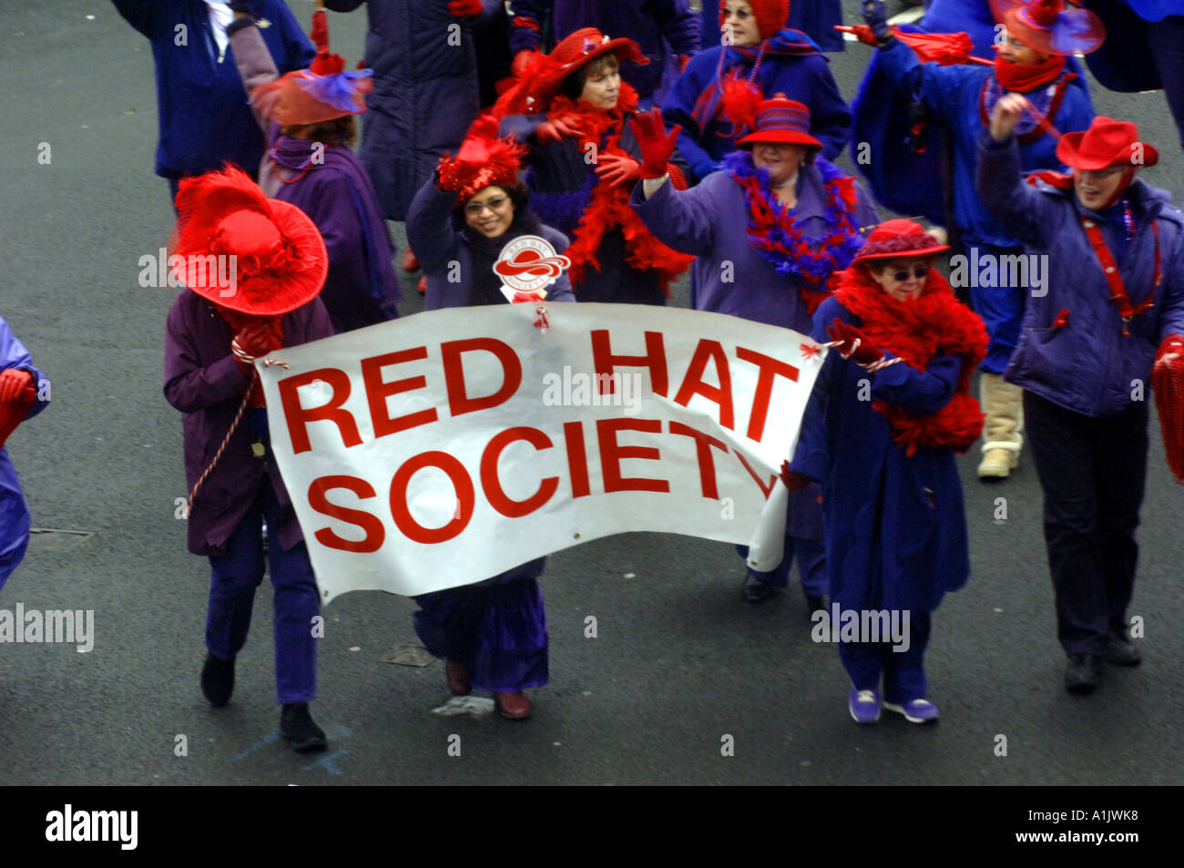 lord mayors parade london new years day colour color red hat society ...