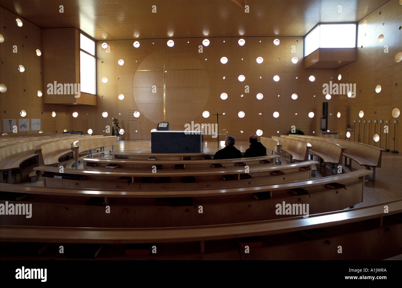 Interior of Cubic Church by Heinz Tesar UNO City Vienna Austria Stock ...