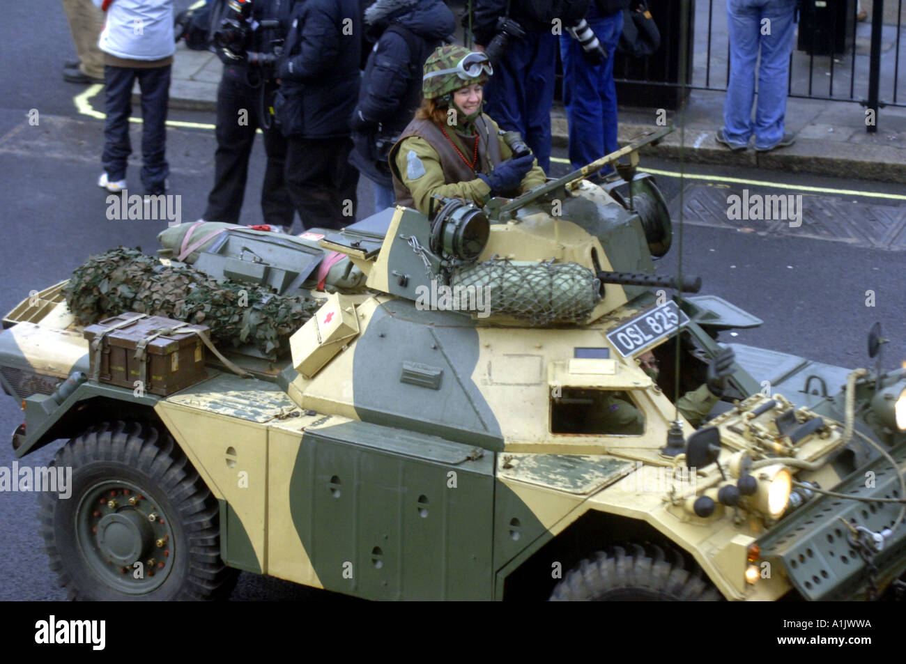 military vehicle mayors parade new years day london city uk united ...