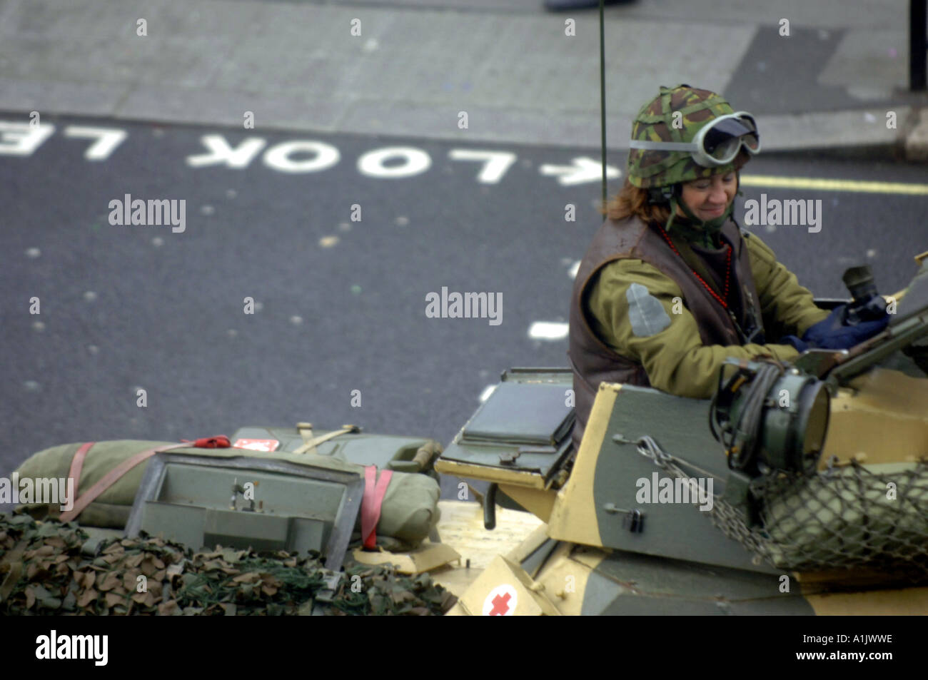military vehicle mayors parade new years day london city uk united ...