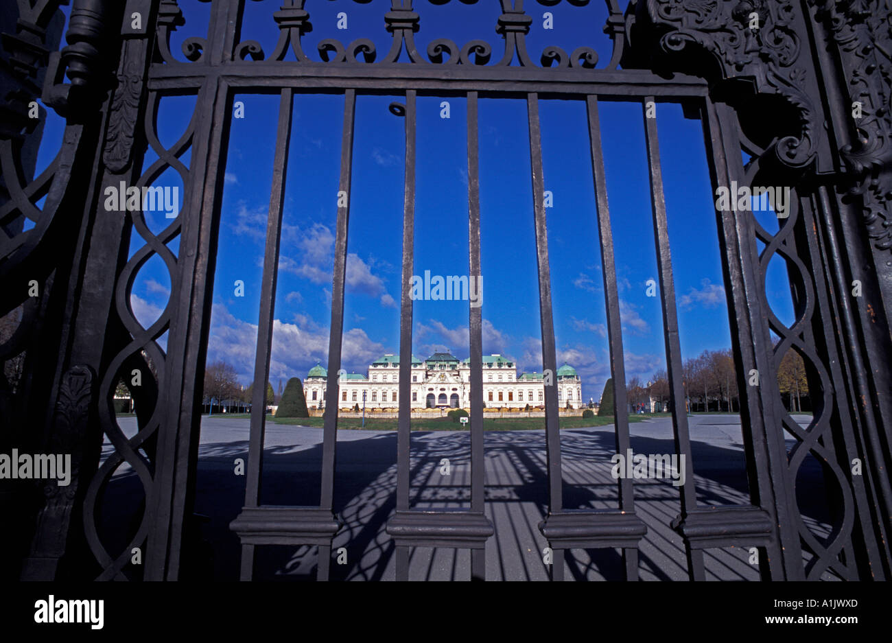 Gate to Belvedere Vienna Austria Stock Photo - Alamy
