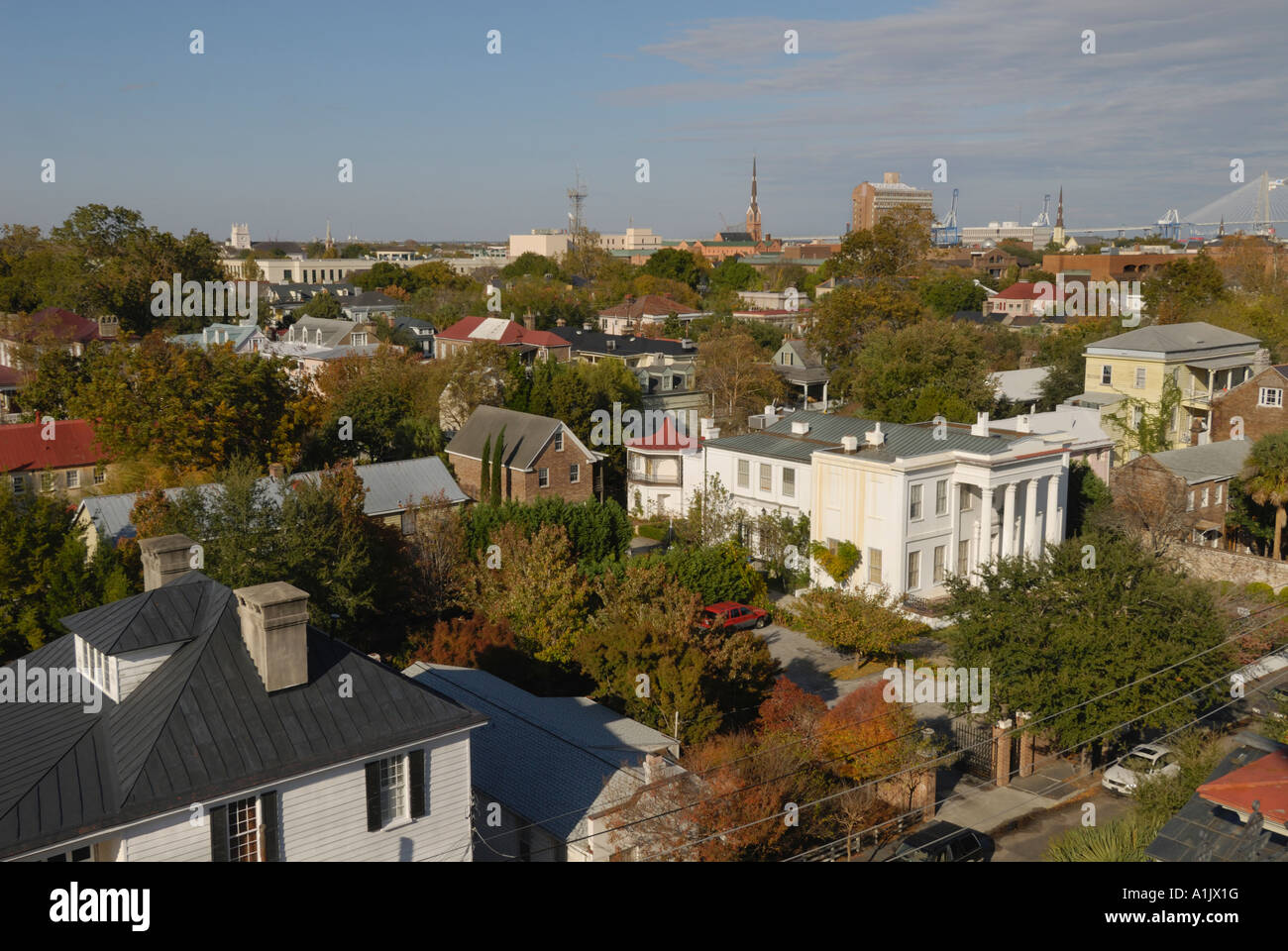 Aerial View Charleston South Carolina High Resolution Stock Photography ...