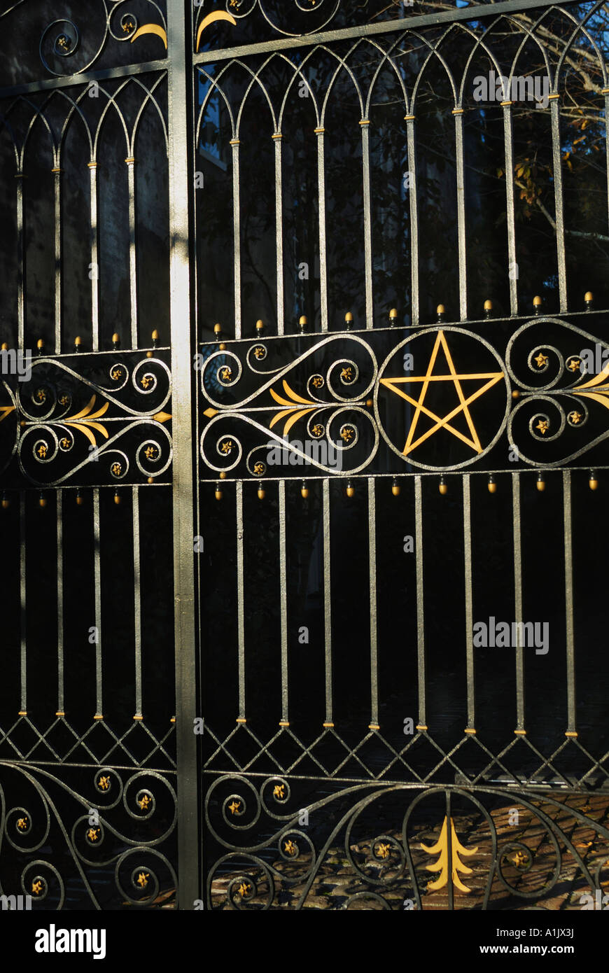 Wrought Iron Star Of David Stock Photos & Wrought Iron Star Of David ...