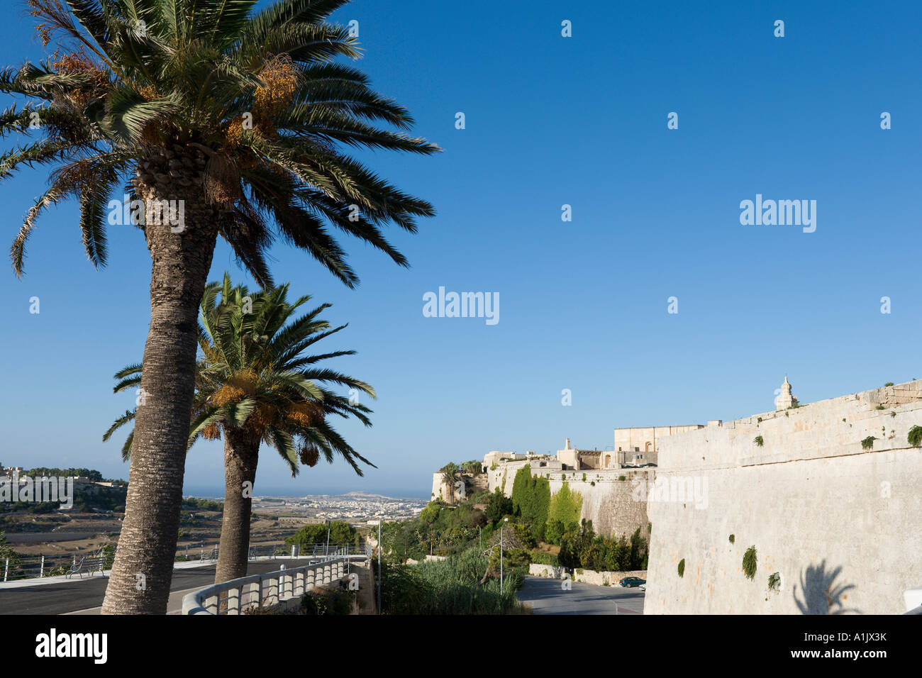 Medieval walled city of Mdina (once the island capital), Malta Stock ...