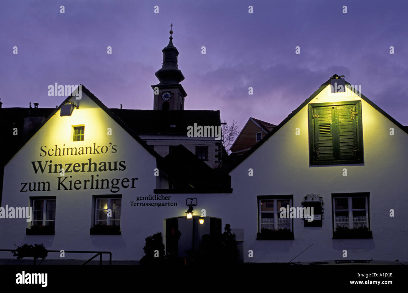 Wine taverns in Grinzing Vienna Austria Stock Photo - Alamy