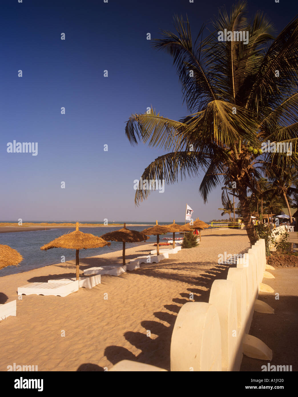 Palm Grove Beach Banjul The Gambia Stock Photo - Alamy