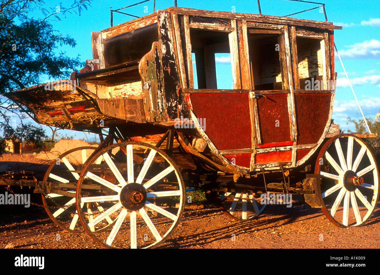 Old stagecoach at Steins ghost town near Lordsburg New Mexico USA Stock ...