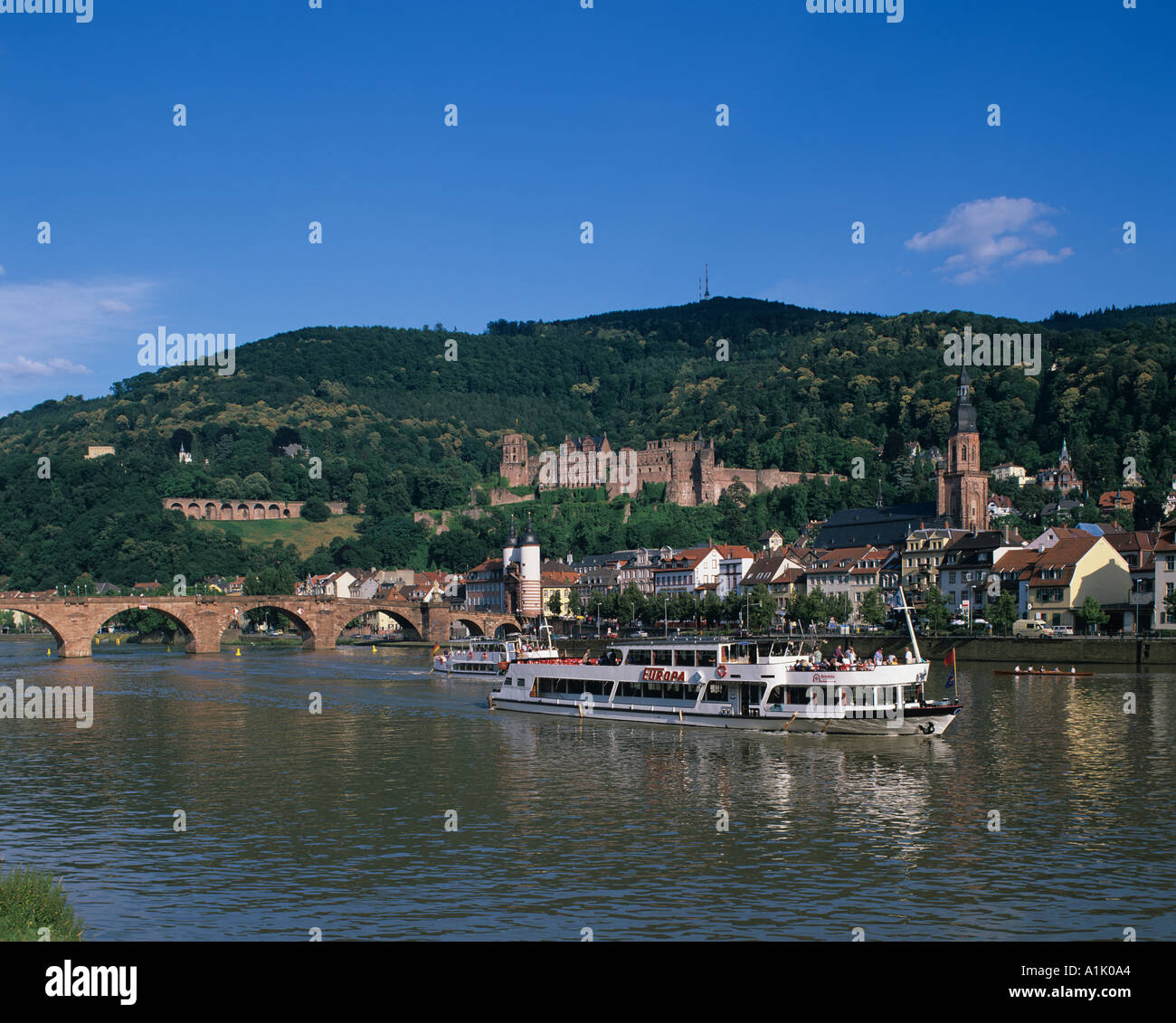 Heidelberg River Germany Baden Wuerttemberg Stock Photo - Alamy