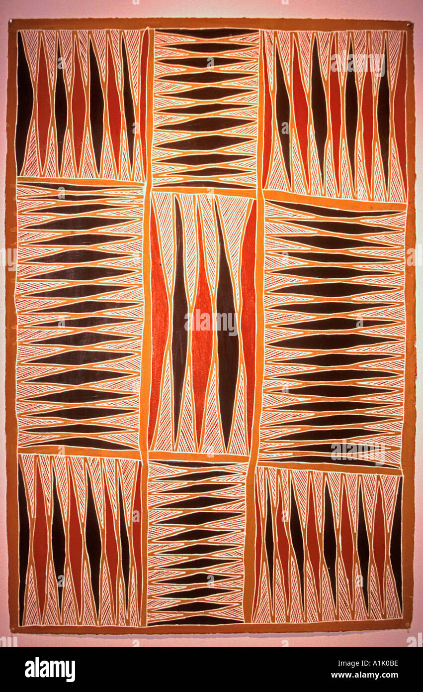 Aboriginal art from Arnhem Land Northern Territory Australia Stock ...