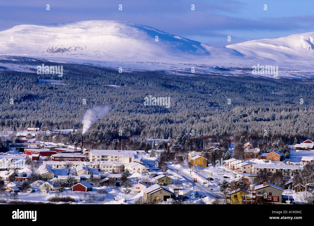 Village of Funäsdalen . Härjedalen , Sweden Stock Photo - Alamy