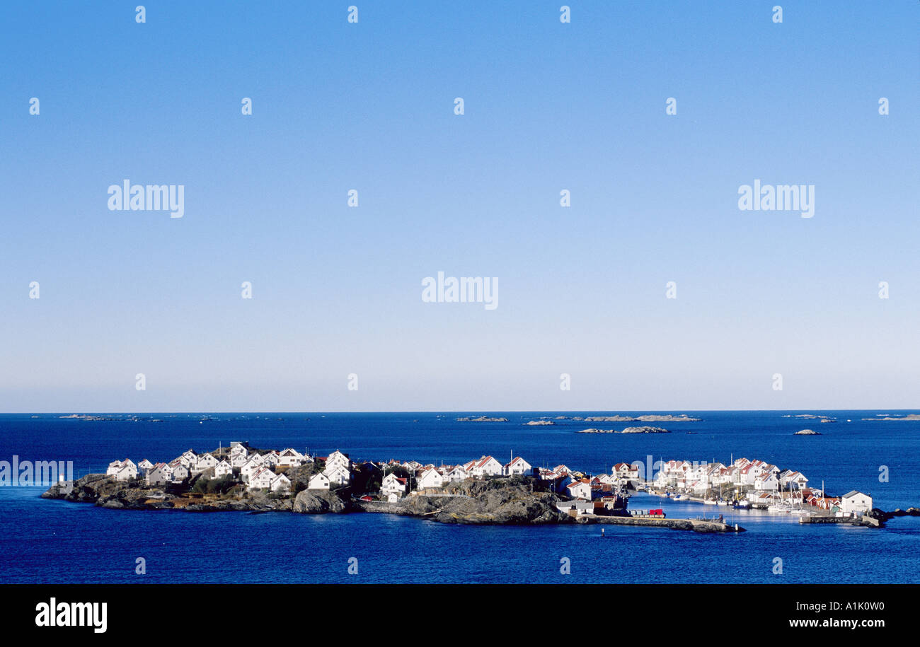 Åstol a small island and town on Swedish west coast . Bohuslän , Sweden ...