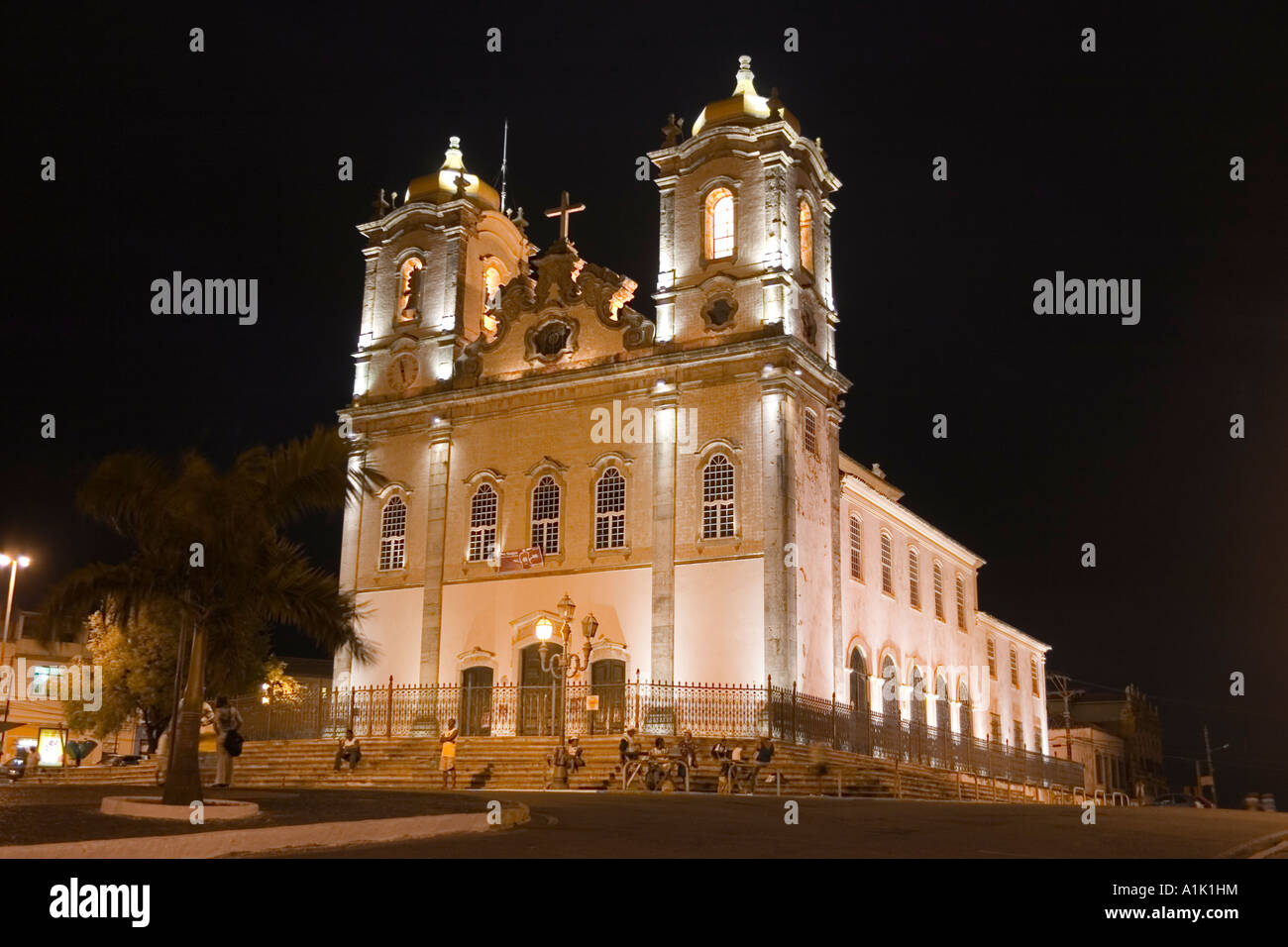 Bonfim church night view Salvador da Bahia Brazil Stock Photo - Alamy