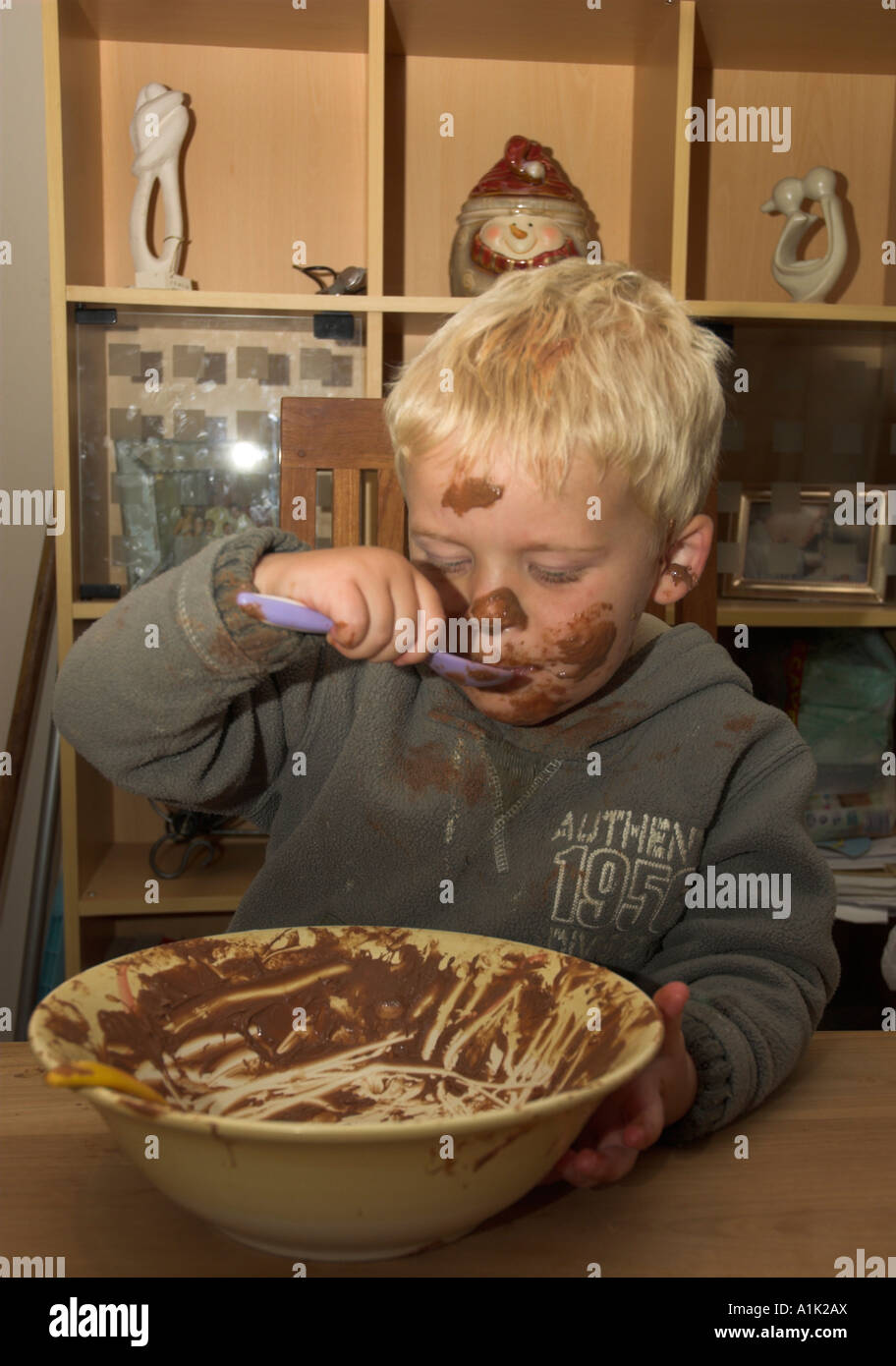 Kids.Children. Family. Sweets. Chocolate. Boy. Toddler Stock Photo - Alamy