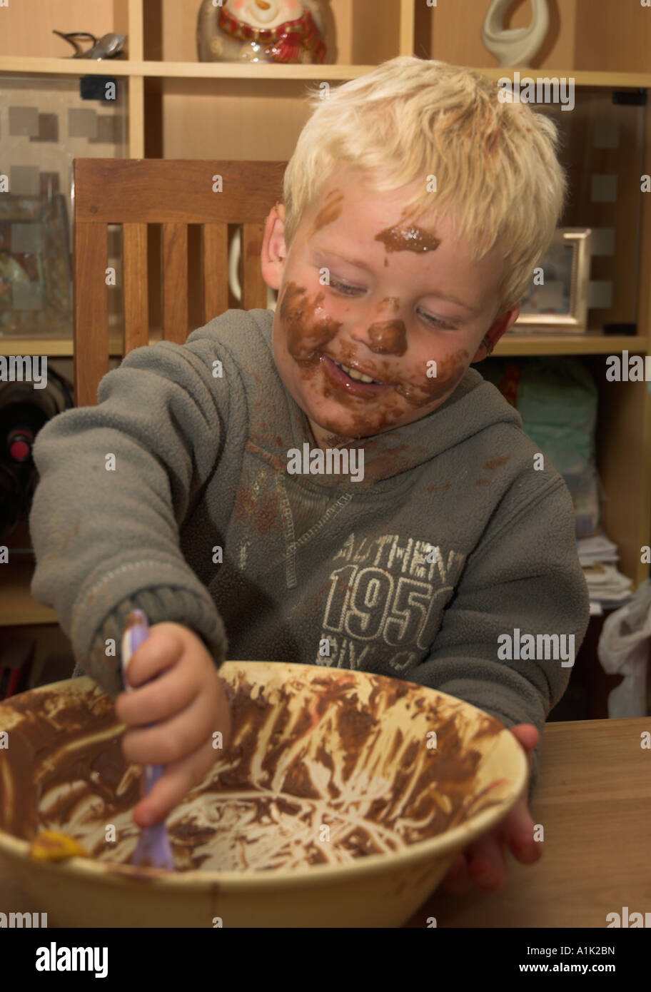 Kids.Children. Family. Sweets. Chocolate. Boy. Toddler Stock Photo - Alamy
