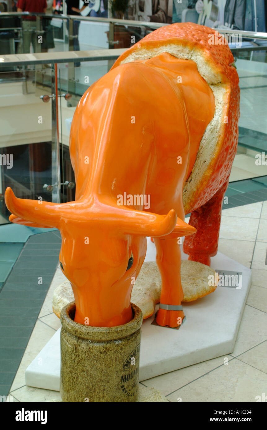 Cow Parade Manchester Stock Photo - Alamy