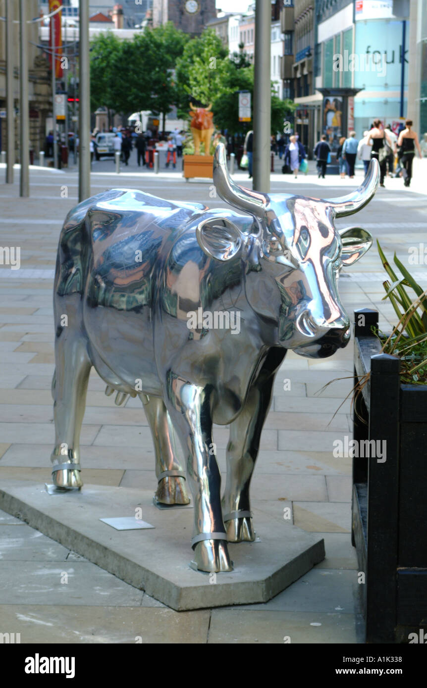 Cow Parade Manchester Stock Photo - Alamy