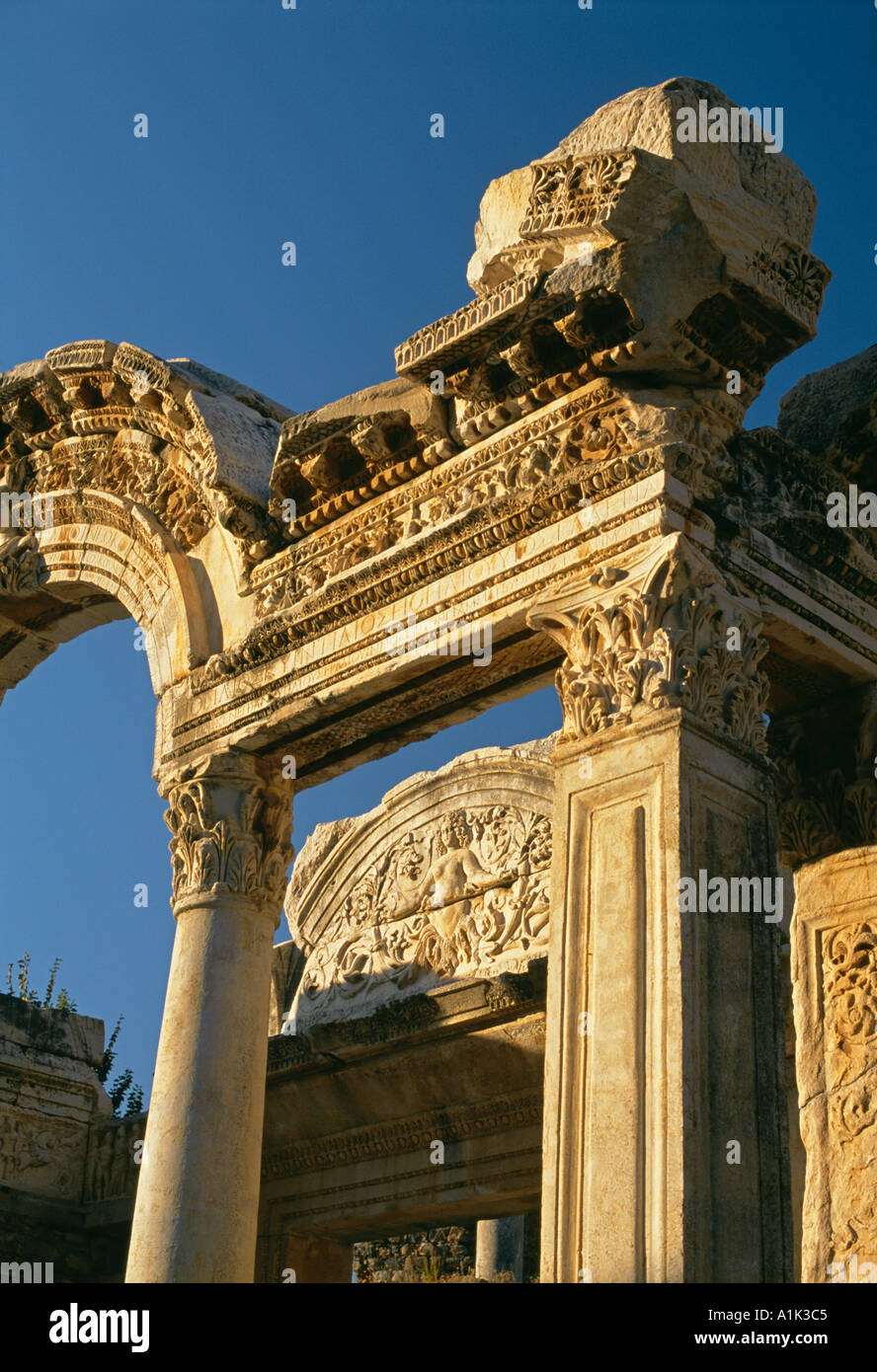 Hadrian's Arch, on the Street of Curetes, Ephesus, Turkey Stock Photo ...