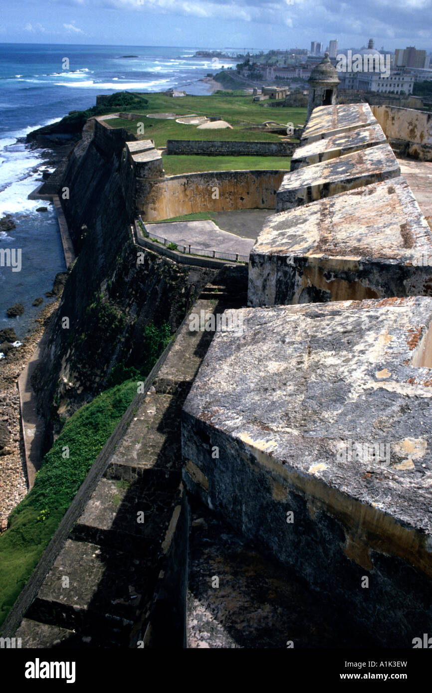 Fort San Cristobal protects Old San Juan Puerto Rico Stock Photo - Alamy