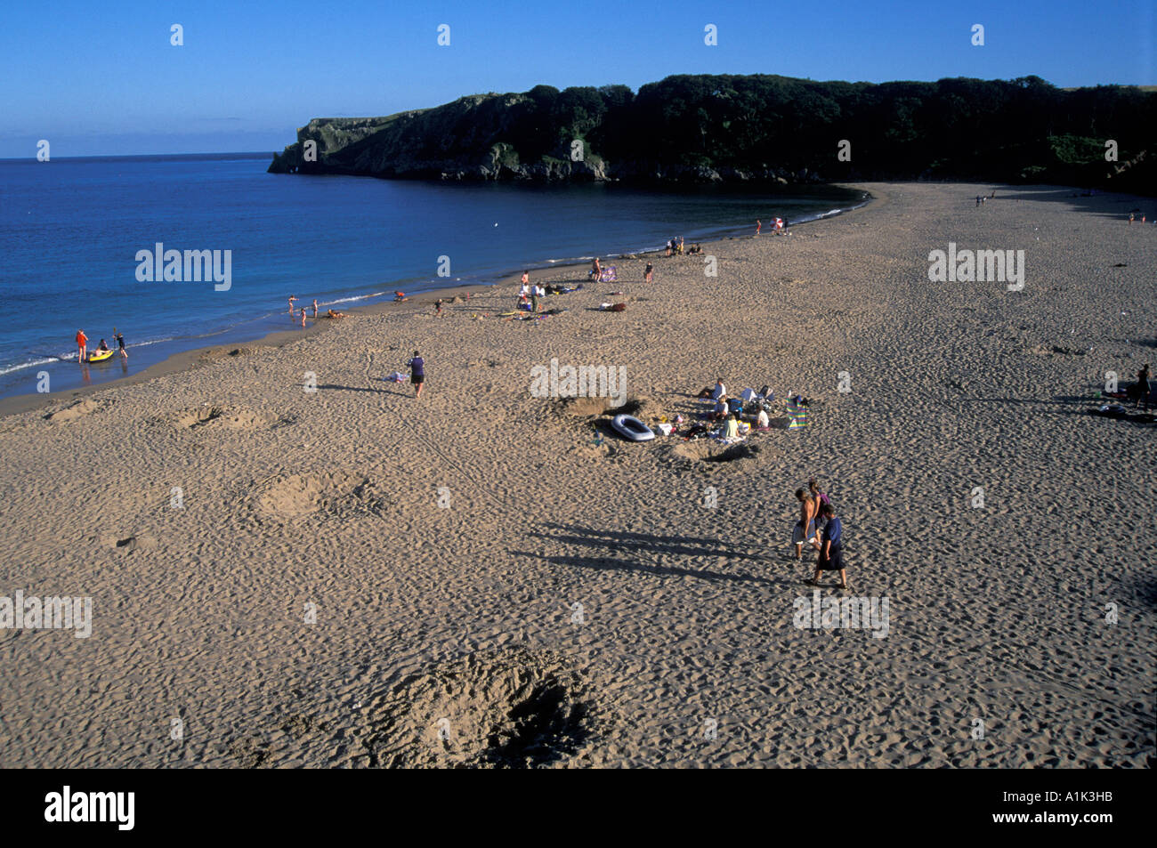 Beach Barafundle Bay Pembrokeshire West Wales Stock Photo - Alamy