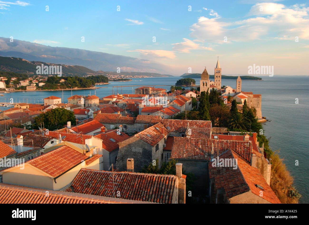 Old town Rab Croatia Stock Photo - Alamy