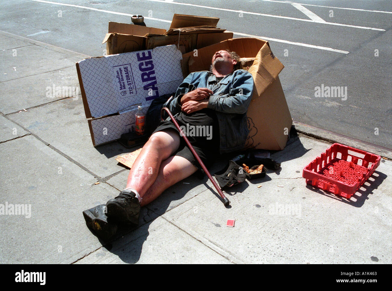 Homeless person living on the streets of New York Stock Photo - Alamy