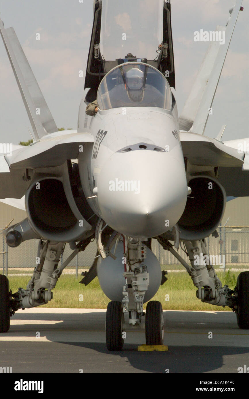 United States Marines F18 fighter jet in Ocala Florida USA Stock Photo ...