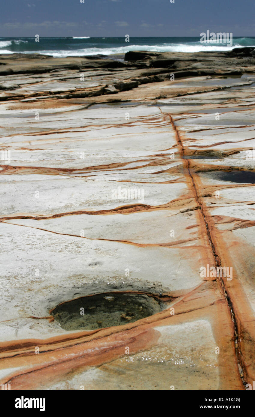 Colored rocks Caloundra Stock Photo - Alamy