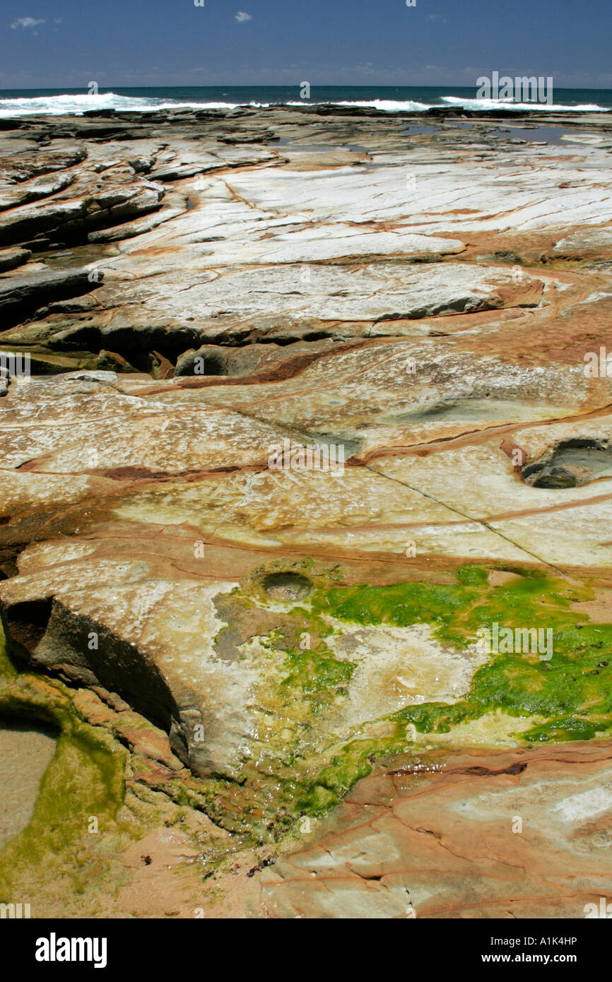 Colored rocks Caloundra Stock Photo - Alamy