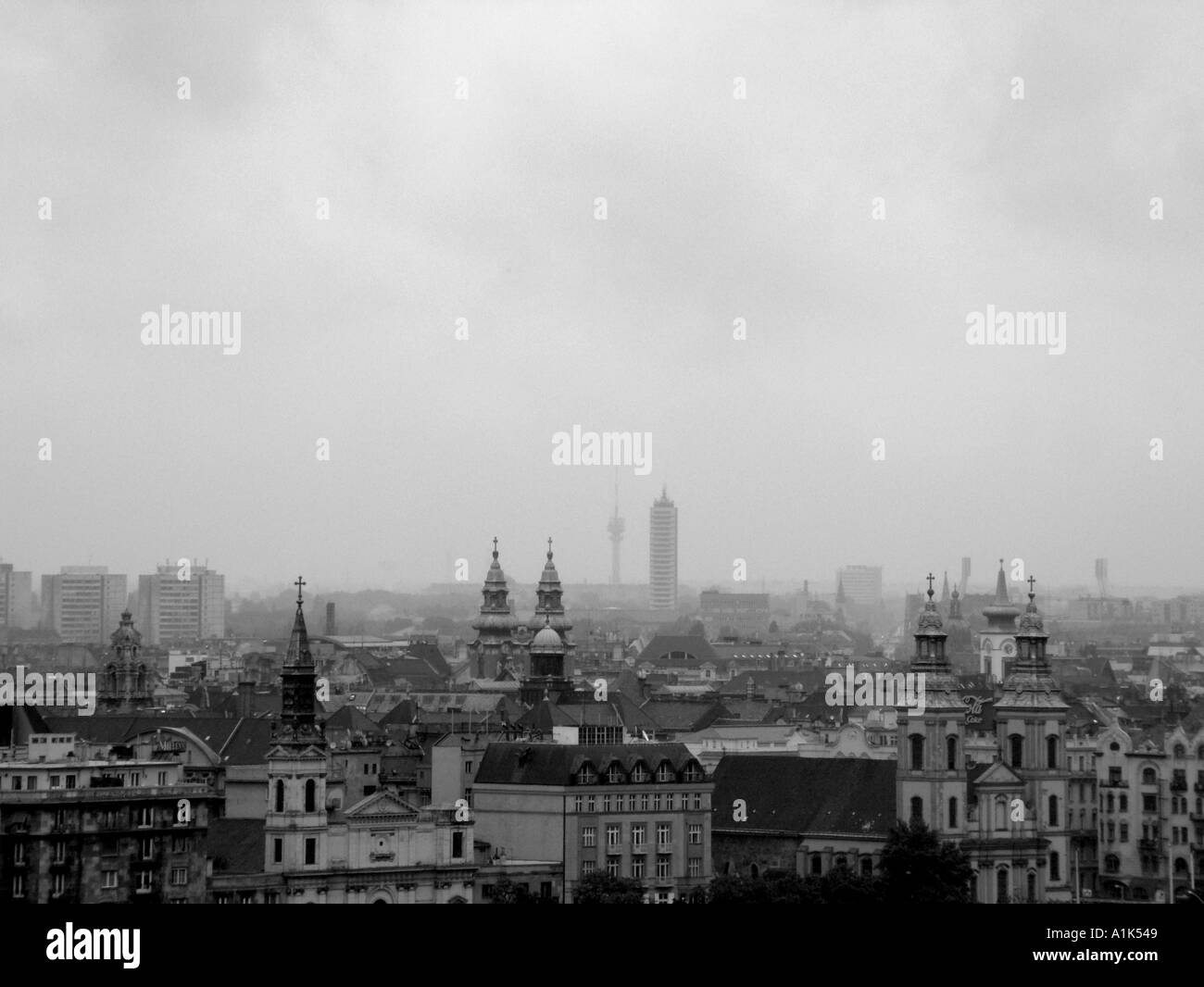View of Buda skyline from Pest Budapest Stock Photo - Alamy