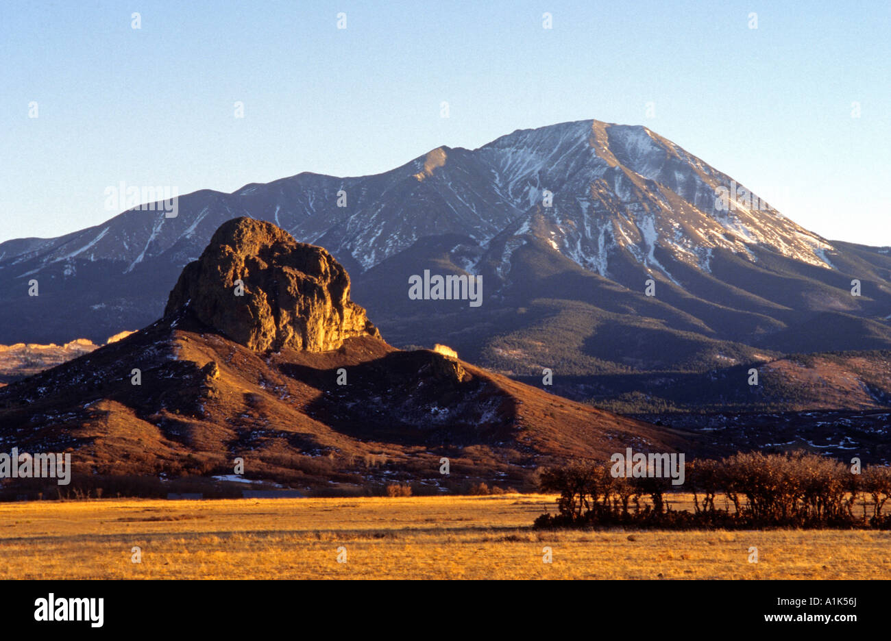 Goemmer Butte is a volcanic plug near the Spanish Peaks in southern ...