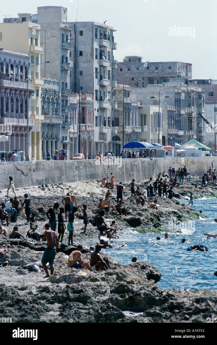 Havana Cuba The Malecon Havana s seafront wall is a major focal point ...