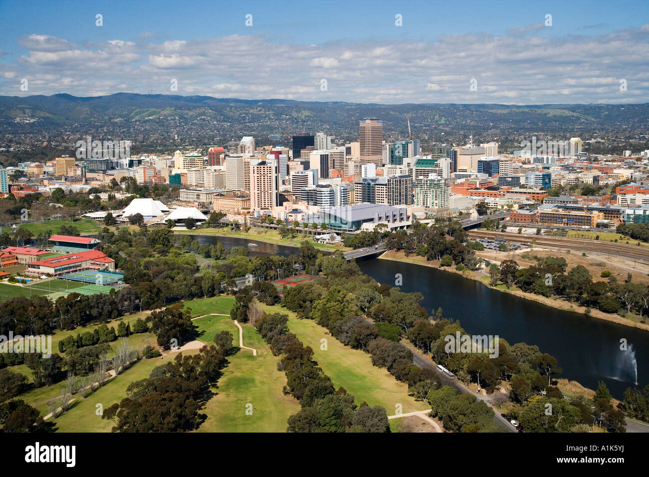 Aerial view city adelaide australia hi-res stock photography and images ...