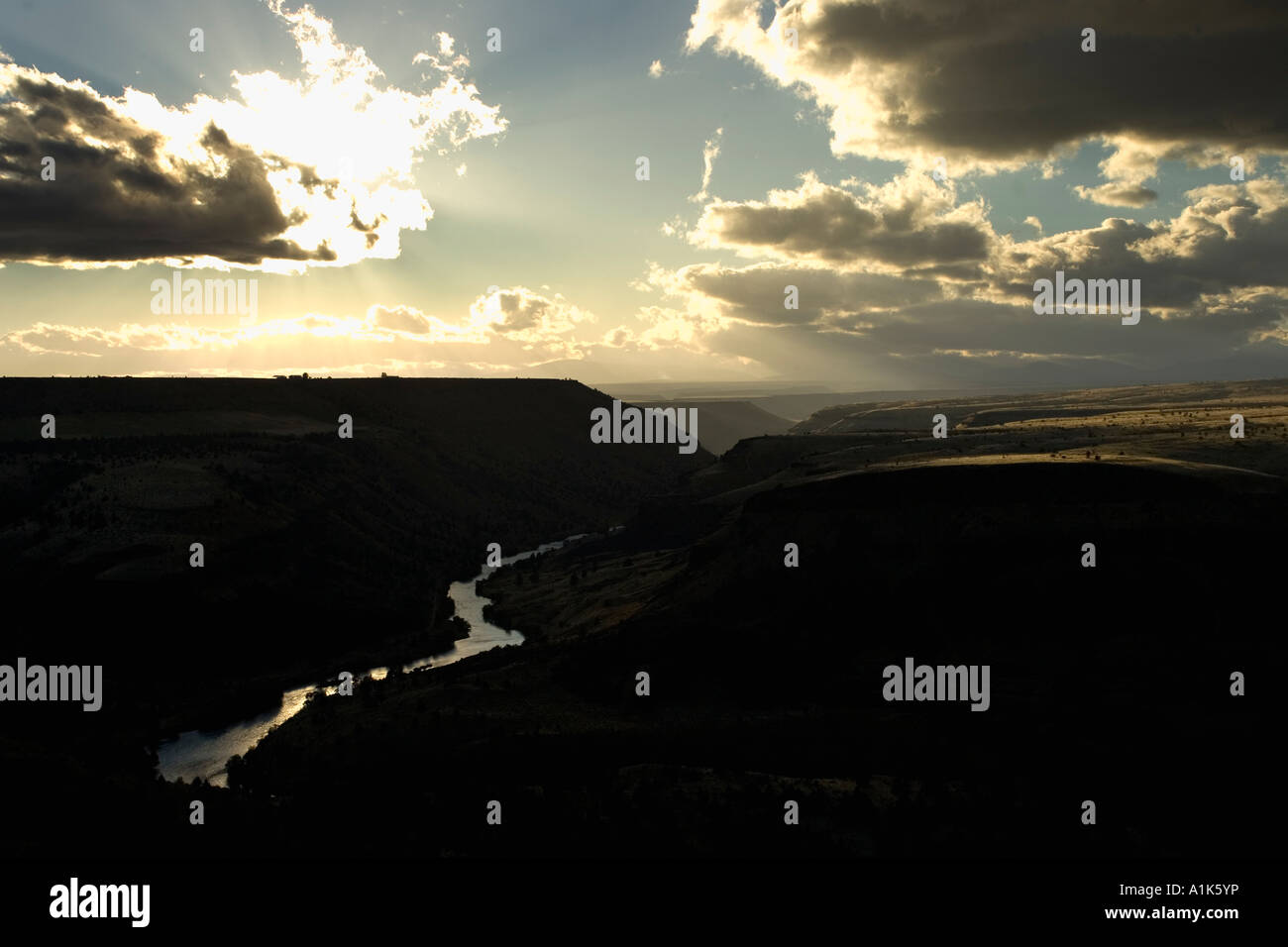 High desert landscape near Bend Oregon Stock Photo - Alamy