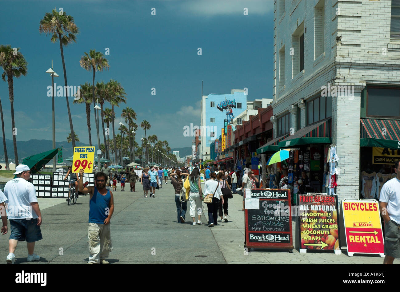 The Boardwalk at Venice Beach, Los Angeles, California (horizontal ...