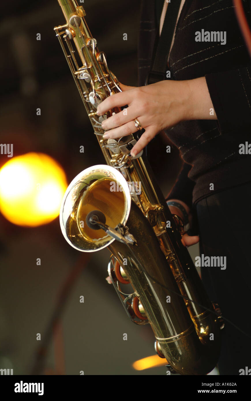 saxaphone music play live performance honk blow wind instrument Stock ...