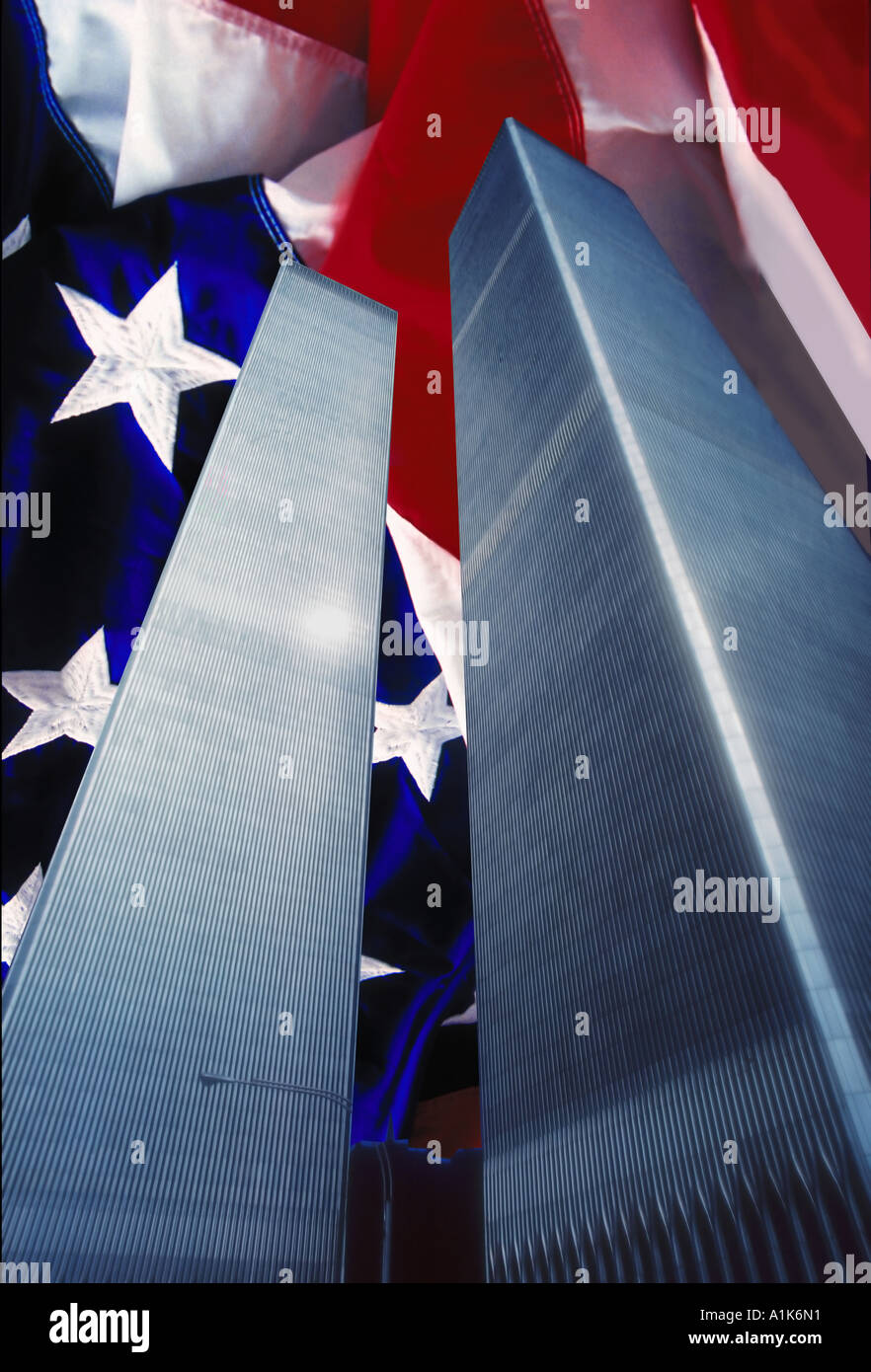 Flag world trade center hi-res stock photography and images - Alamy