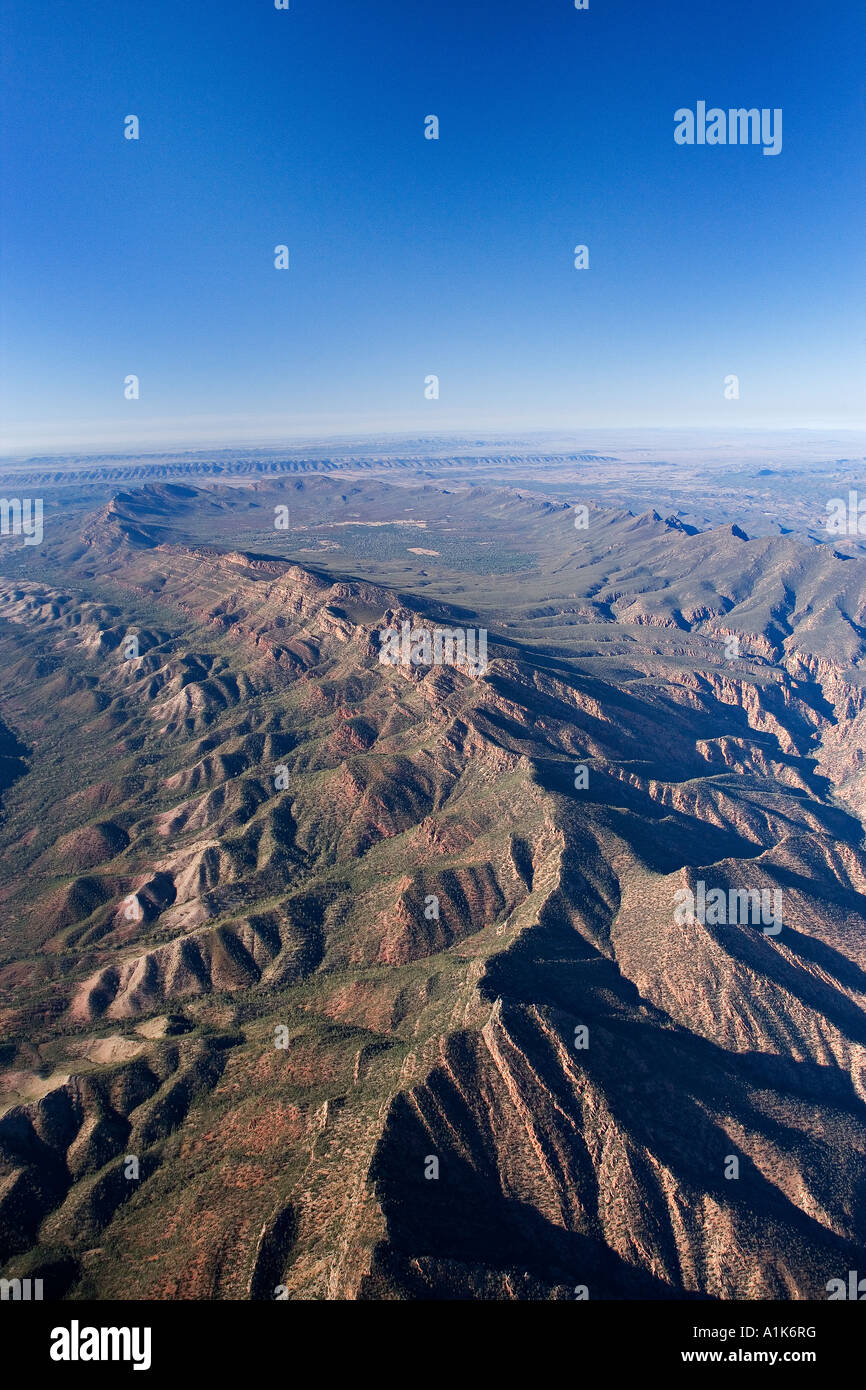 Wilpena Pound Flinders Ranges South Australia Australia aerial Stock ...
