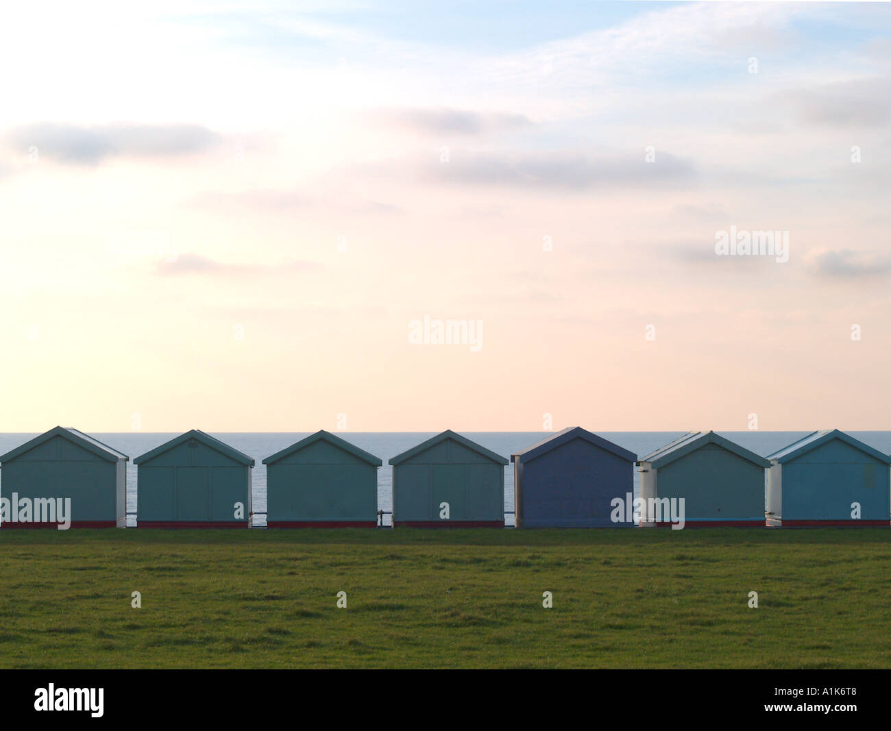 Brighton Beach Huts Stock Photo - Alamy