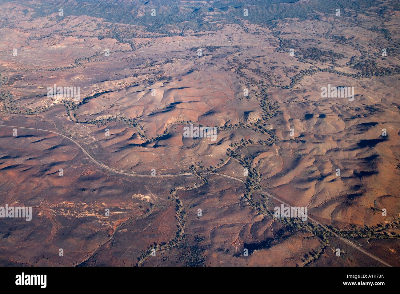 Flinders Ranges National Park South Australia Australia aerial Stock ...
