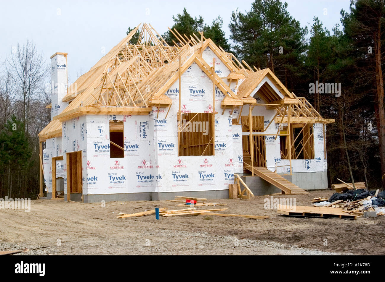 New Residential Home Construction Stock Photo - Alamy