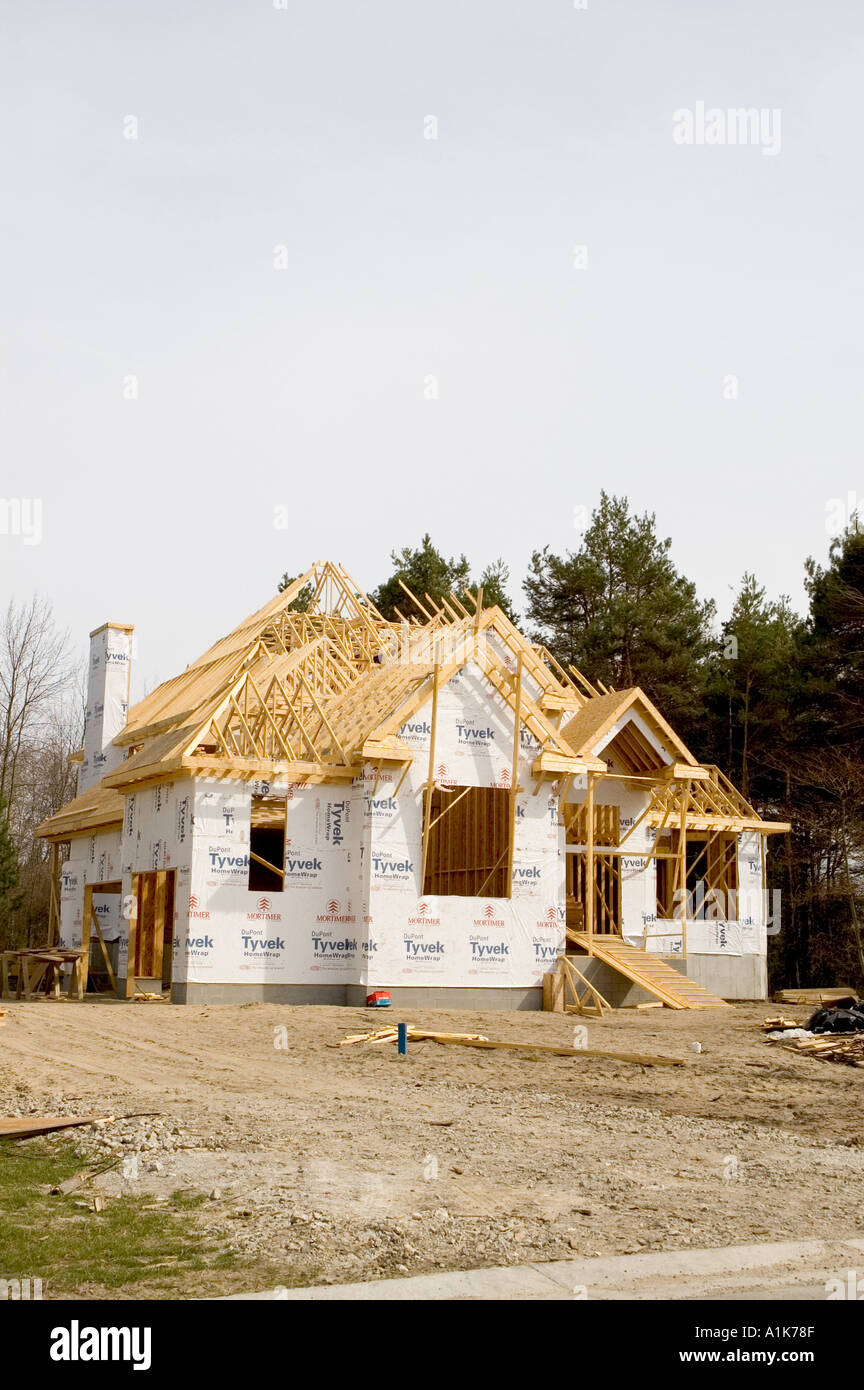 New Residential Home Construction Stock Photo - Alamy