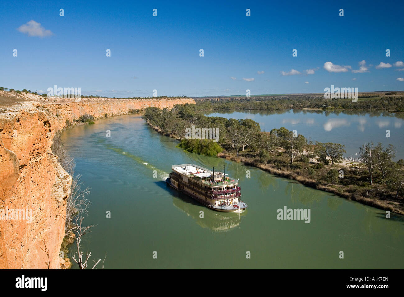 Murray Princess Paddle Steamer near Nildottie Murray River South ...